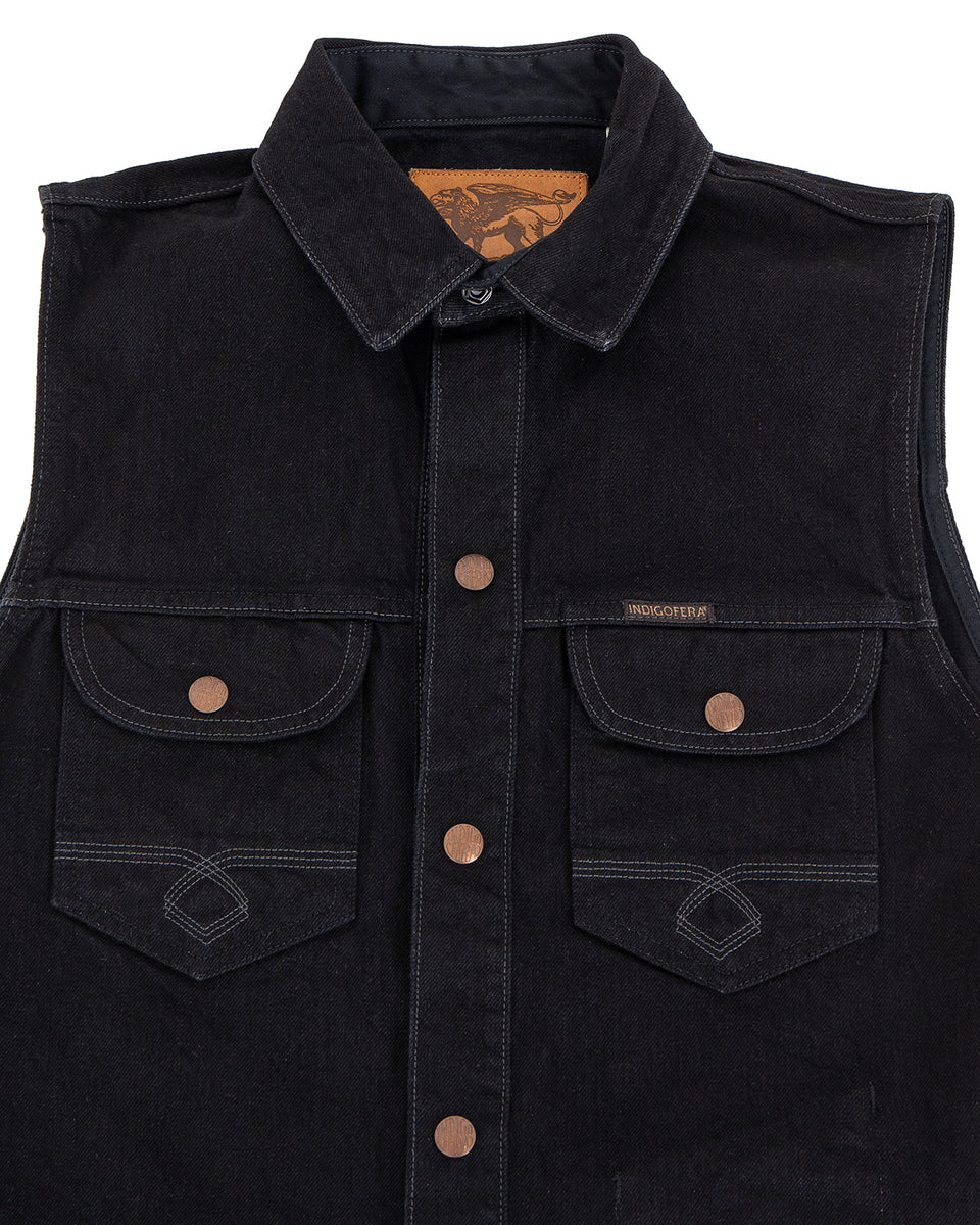 Indigofera Blaze Vest, Gunpowder Rinse – Pancho And Lefty - Online Store