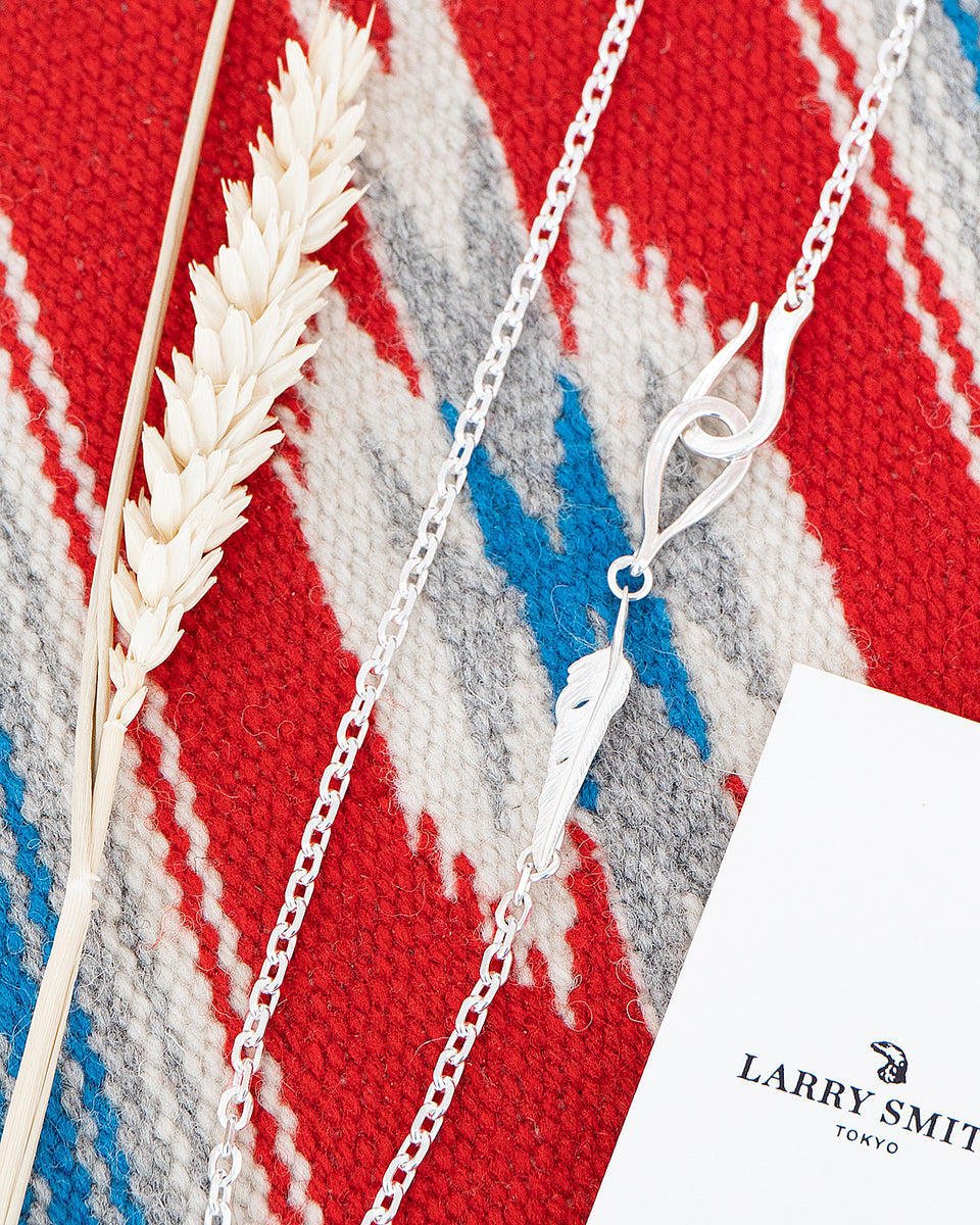 Larry Smith Silver Chain, 60cm, Medium, Kazekiri Feather Lock. – Pancho ...